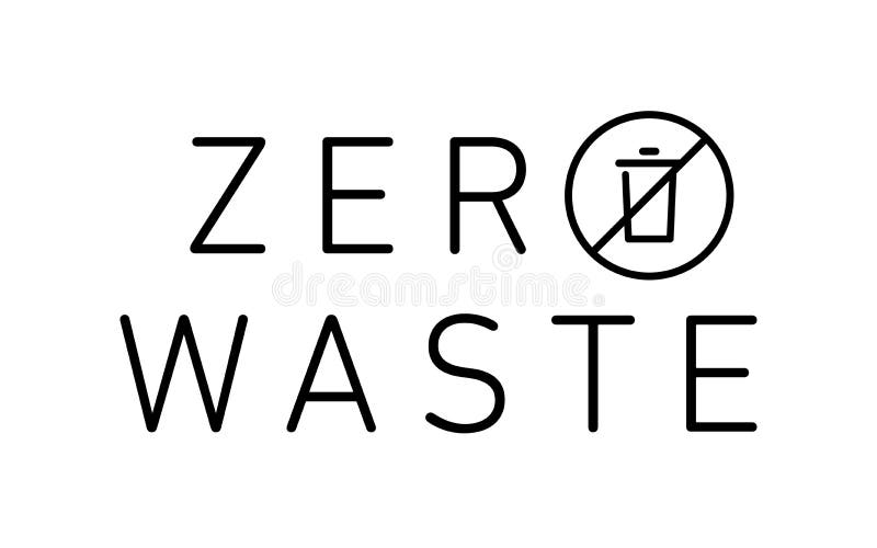 Zero Waste Vector Icon Stamp Badge Stock Vector - Illustration of ...