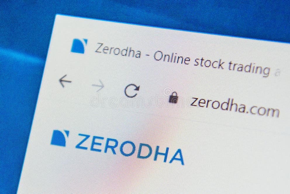 Zerodha.com Web Site. Selective Focus. Editorial Photo - Image of macro ...