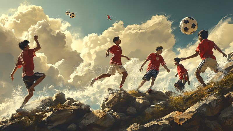 ZeroG Sports Extravaganza stock illustration. Illustration of sport ...