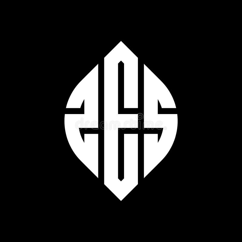 ZES Circle Letter Logo Design with Circle and Ellipse Shape. ZES ...