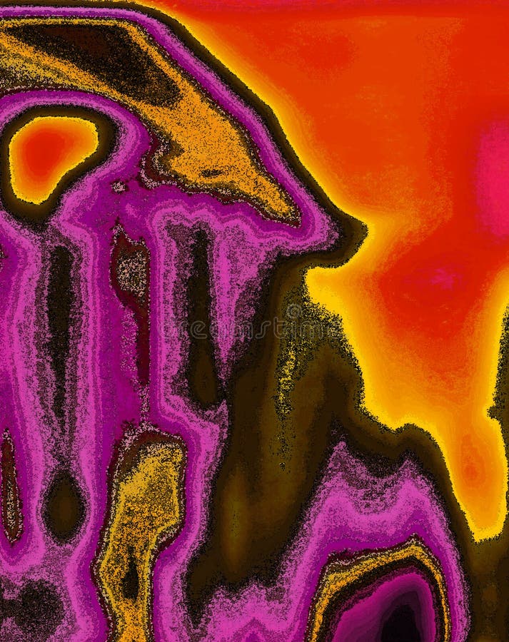 Zestful Dynamic Abstract of Refined Colors Stock Illustration ...