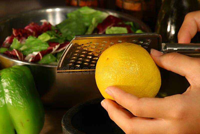 Zesting a lemon stock photo. Image of fresh, organic, isolated - 1354124