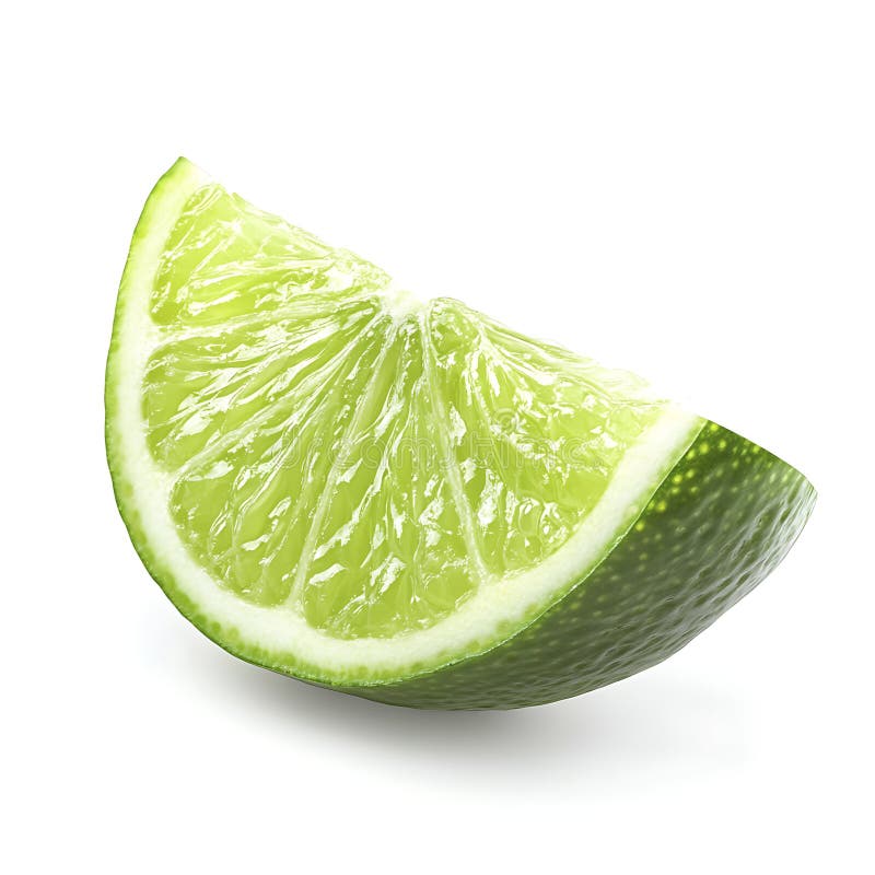 Zesty Citrus Lime Slice: Isolated for Clean Presentation Stock Image ...