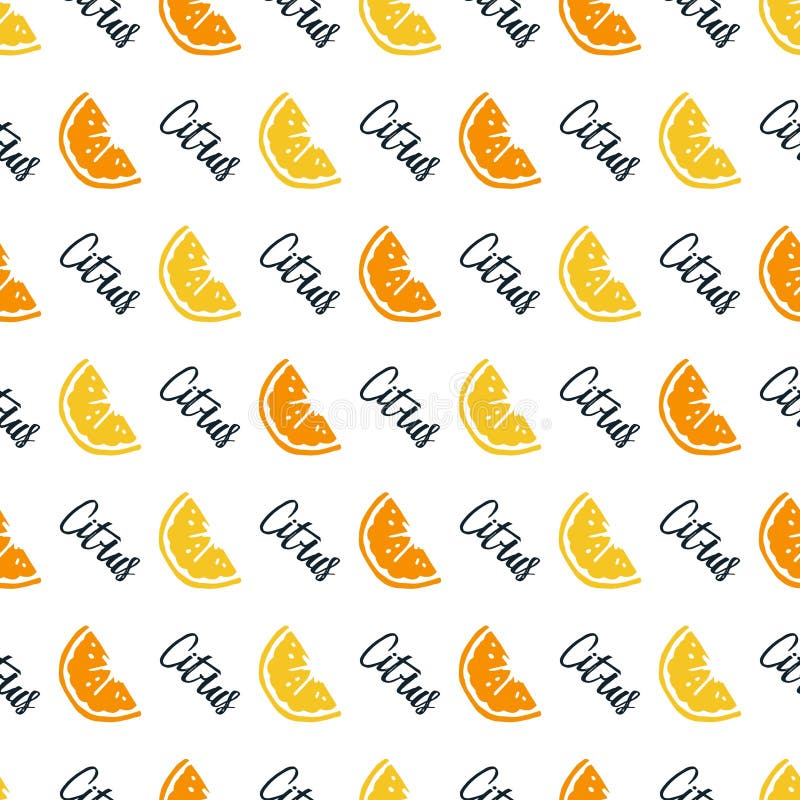 Zesty Zest Citrus Fiesta Vector Seamless Pattern Stock Vector ...