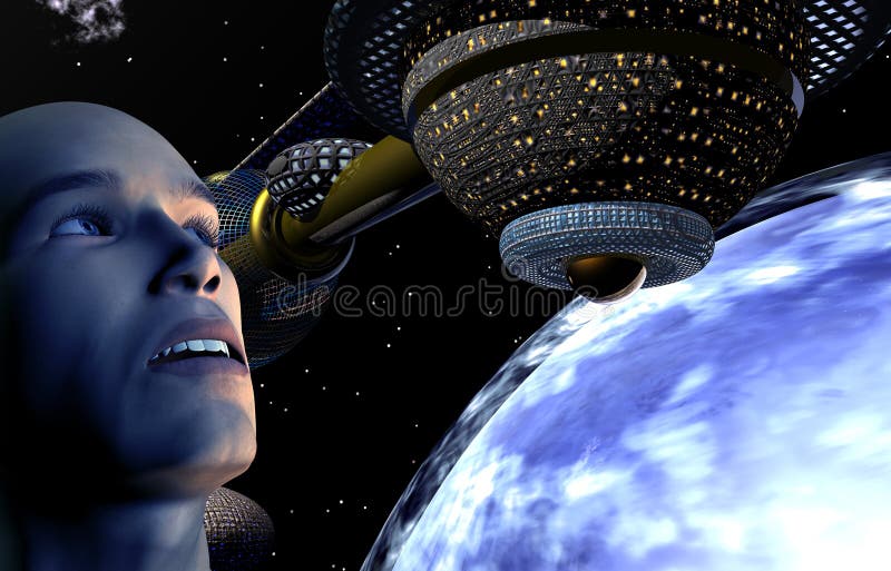 Zeuge zur Invasion stock abbildung. Illustration von blau - 12979837