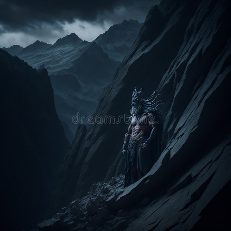 Zeus Greek God Anime Wallpaper Stock Illustration - Illustration of ...