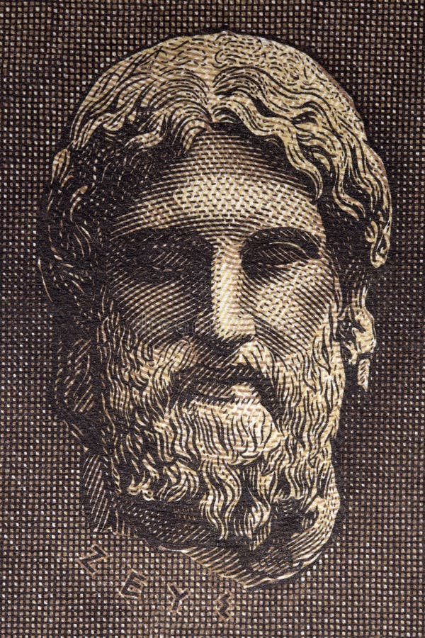 Zeus, a portrait stock image. Image of zeus, banknote - 118053631