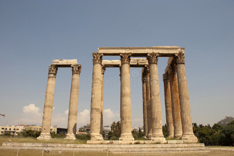 Zeus Temple, Monument Of Ancient Architecture. Stock Image - Image of ...