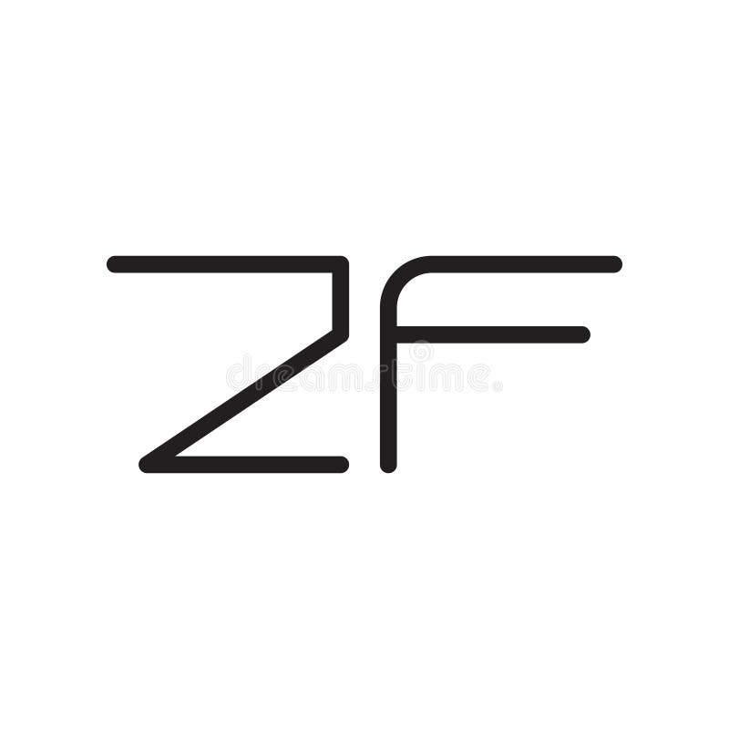 Zf Initial Letter Vector Logo Icon Stock Vector - Illustration of ...