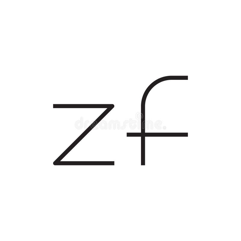 Zf Initial Letter Vector Logo Icon Stock Vector - Illustration of ...