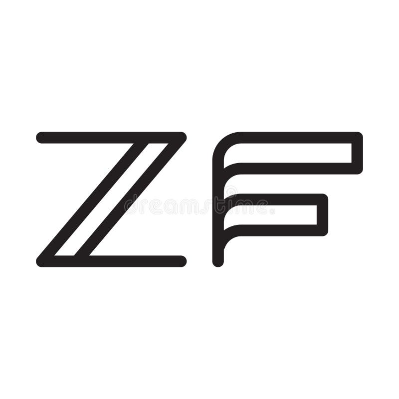 Zf Initial Letter Vector Logo Icon Stock Vector - Illustration of ...