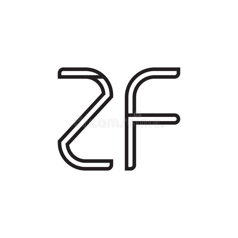 Zf Initial Letter Vector Logo Icon Stock Vector - Illustration of ...