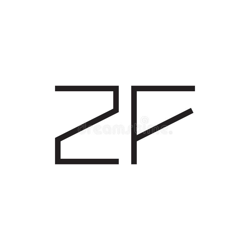 Zf Initial Letter Vector Logo Icon Stock Vector - Illustration of ...