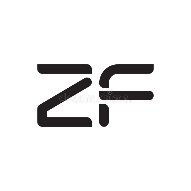 Zf Initial Letter Vector Logo Icon Stock Vector - Illustration of type ...