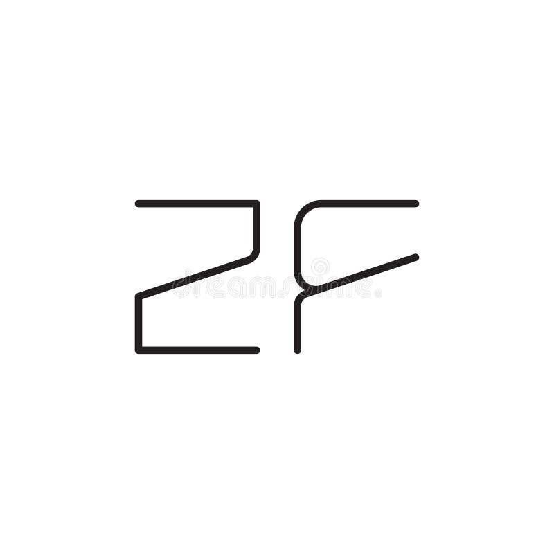 Zf Initial Letter Vector Logo Icon Stock Vector - Illustration of ...