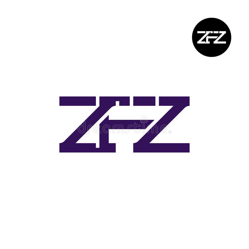 ZFZ Logo Letter Monogram Design Stock Vector - Illustration of alphabet ...