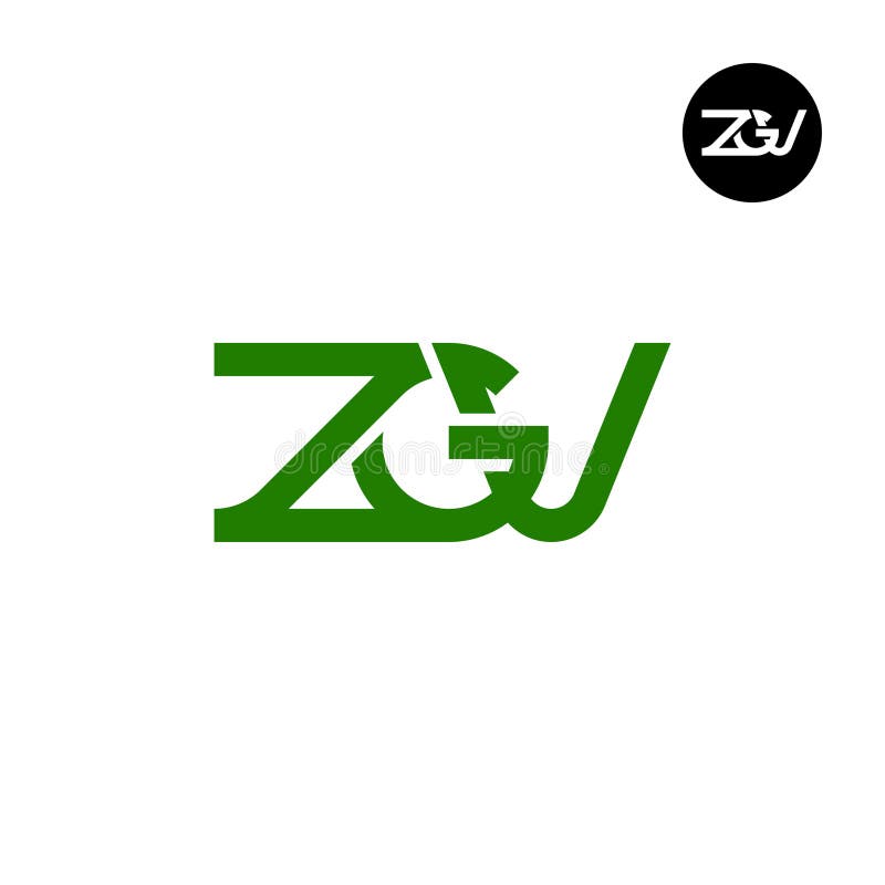 ZGV Logo Letter Monogram Design Stock Vector - Illustration of letters ...
