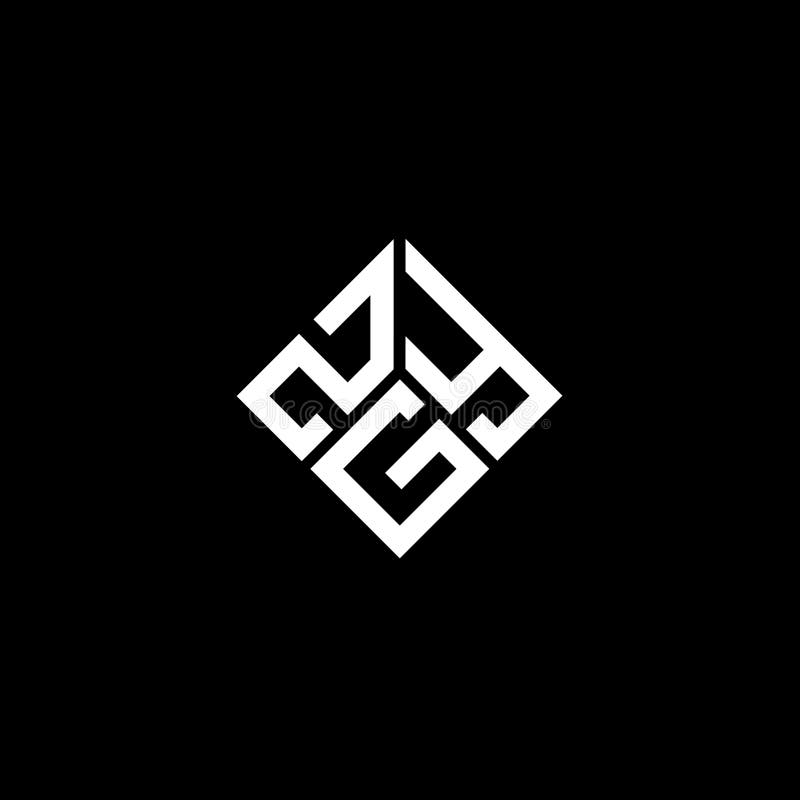 ZGY Letter Logo Design on Black Background. ZGY Creative Initials ...