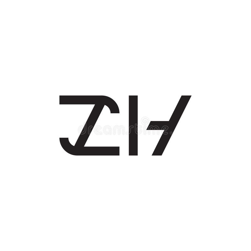 Zh Initial Letter Vector Logo Icon Stock Vector - Illustration of ...