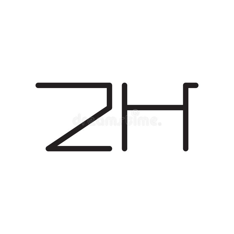 Zh Initial Letter Vector Logo Icon Stock Vector - Illustration of ...