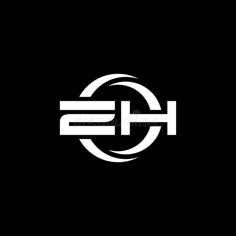ZH Logo Monogram Design Template Stock Vector - Illustration of ...