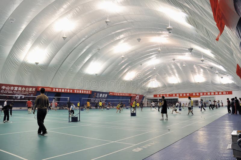 Zhongshan,china: Badminton Hall Editorial Stock Image - Image of floor ...