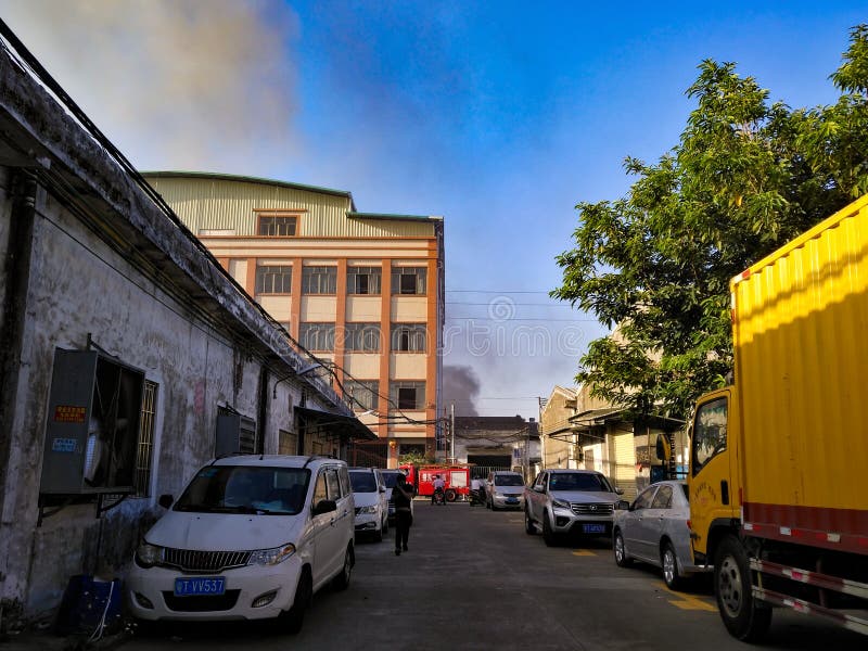 Fire Alarm and Emergency Exit Sign Stock Image - Image of indoors ...