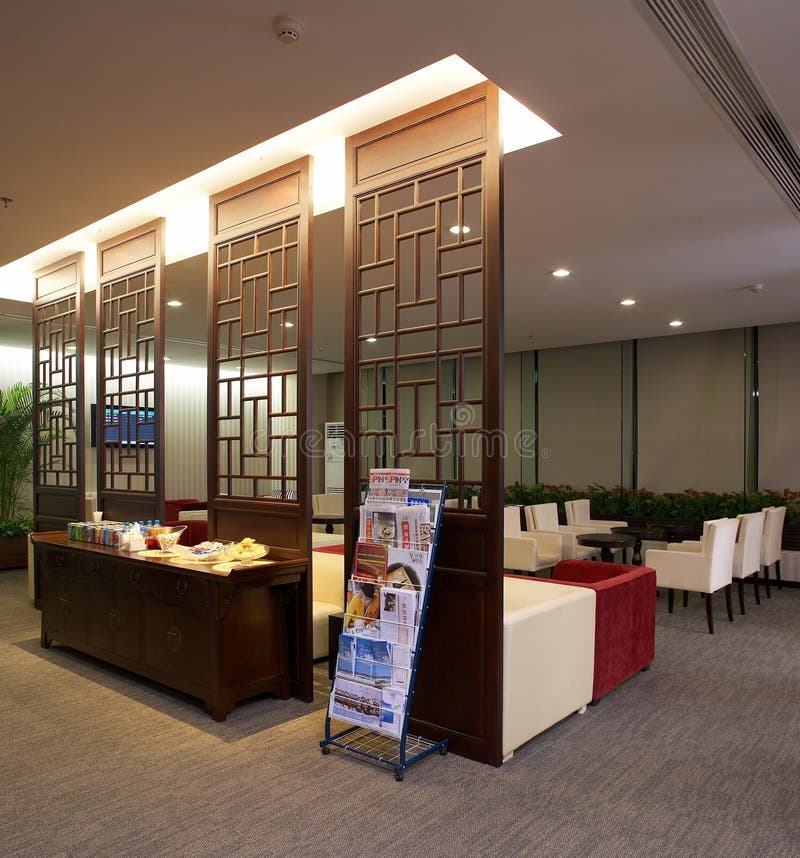 Zhuhai Airport - Vip Lounge Editorial Photography - Image of wood ...