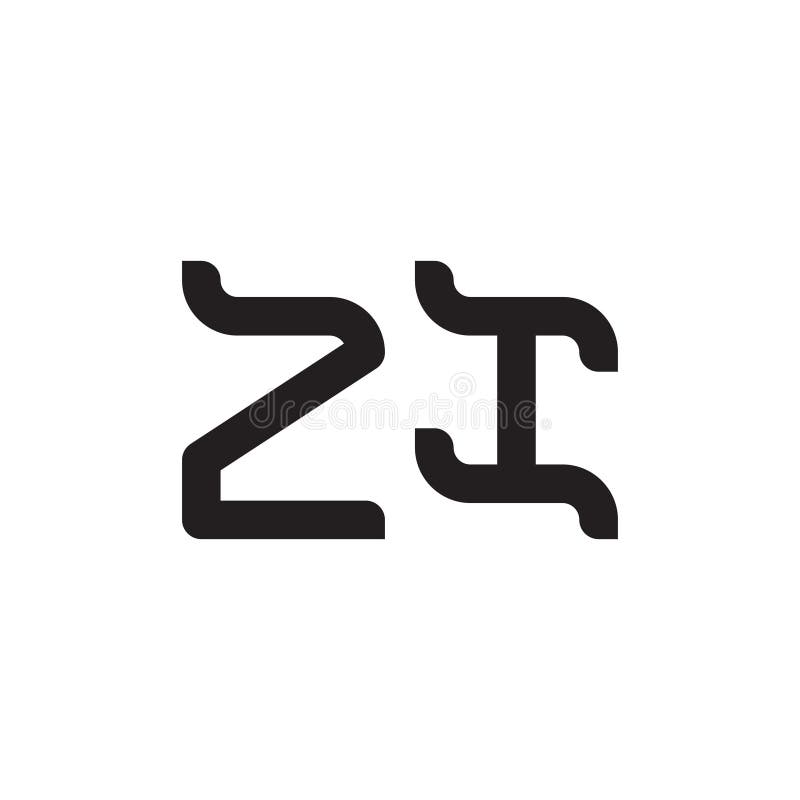 Zi Initial Letter Vector Logo Icon Stock Vector - Illustration of ...