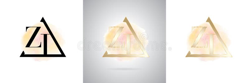 ZI Letter Initial Brand Logo Design Stock Vector - Illustration of ...