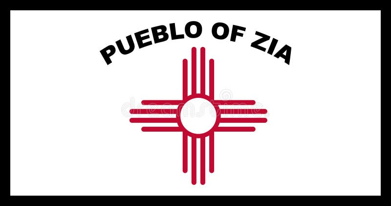 Zia Pueblo Flag Vector Illustration Premium Quality Stock Vector ...