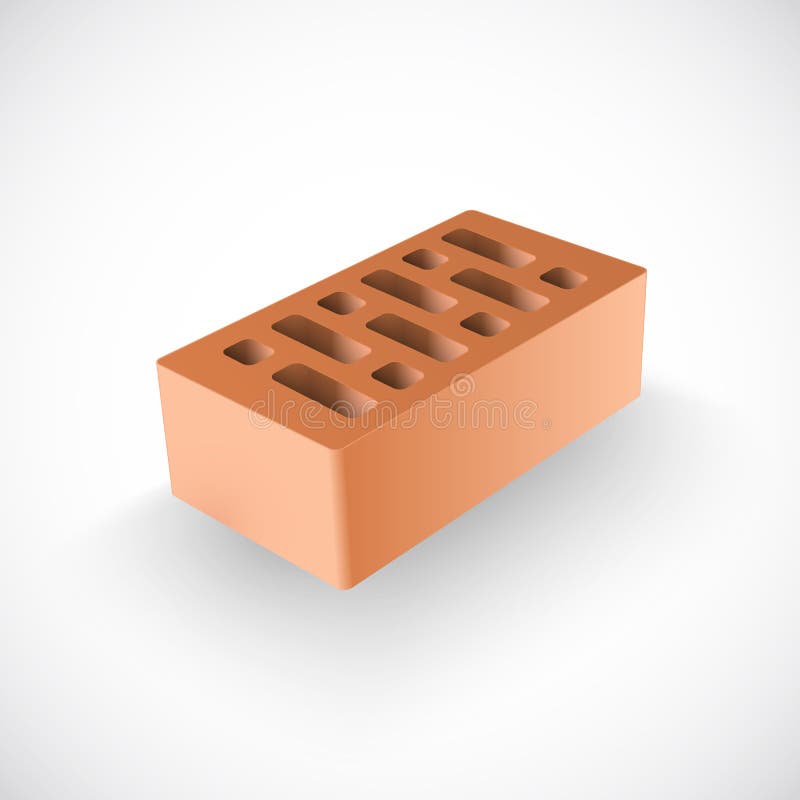 Ziegelstein-realistische Vektor-Schablone Vektor Abbildung ...