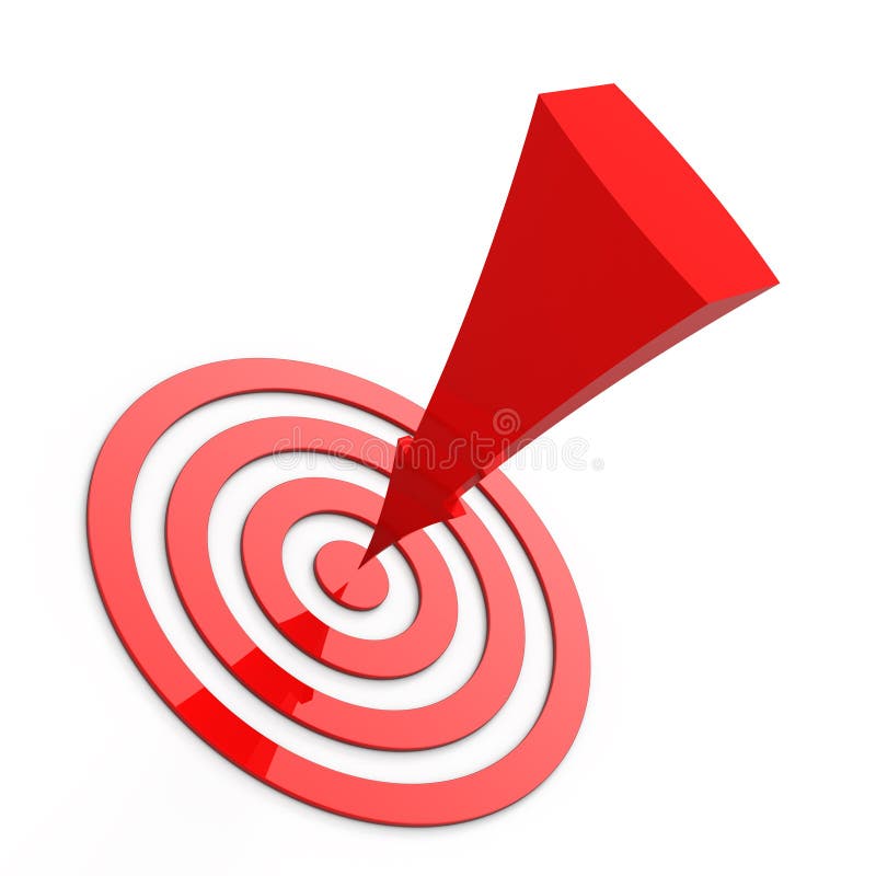 Ziel stock abbildung. Illustration von ziel, pfeile, scharf - 9078034
