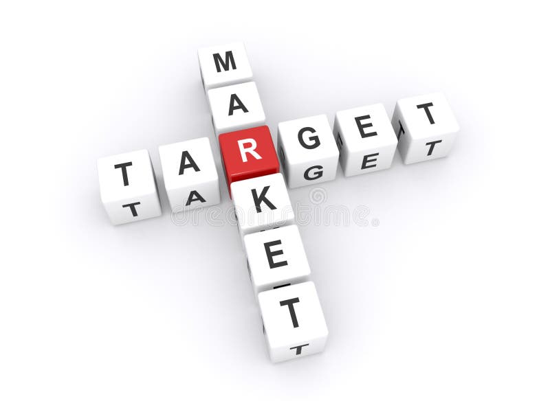Zielmarkt stock abbildung. Illustration von abnehmer - 38518791