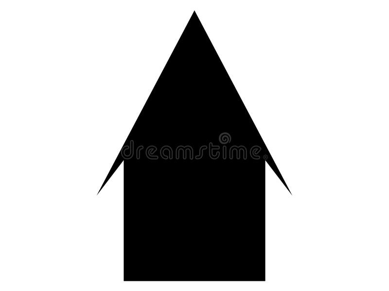 Solid arrow up icon stock illustration. Illustration of contrast ...