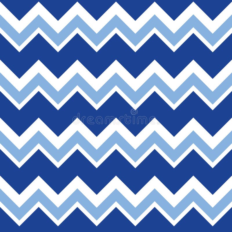 Zig Zag Blue White Texture with a Seamless Pattern. Universal Delicate ...