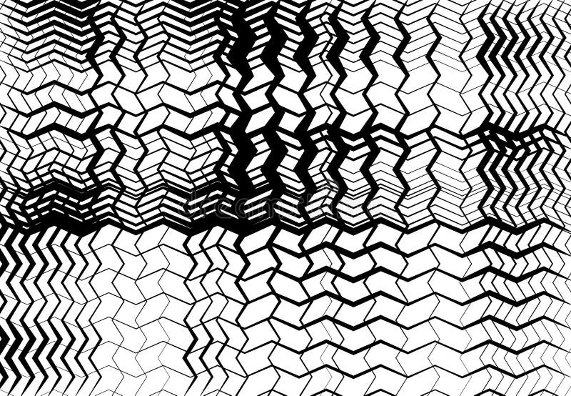 Zig-zag, Criss-cross, Serrated, Crinkled Angular Grid, Mesh, Lattice or ...