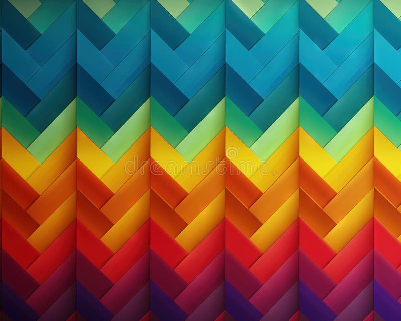 Zig-zag Pattern Background of a Colorful Wallpaper. Stock Illustration ...