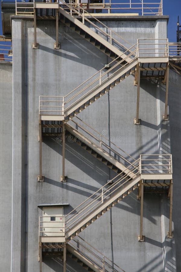 Zig Zag Stairs stock image. Image of exterior, line - 230305765