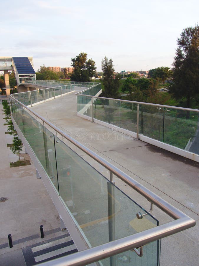 Handrail by Road. Pedestrian Barrier Stock Image - Image of road ...