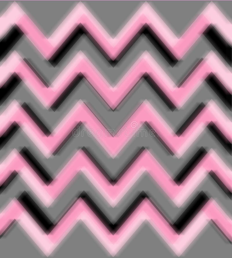 Zig Zag Wave Pattern in Pink and Black Background in Motion Blurred ...
