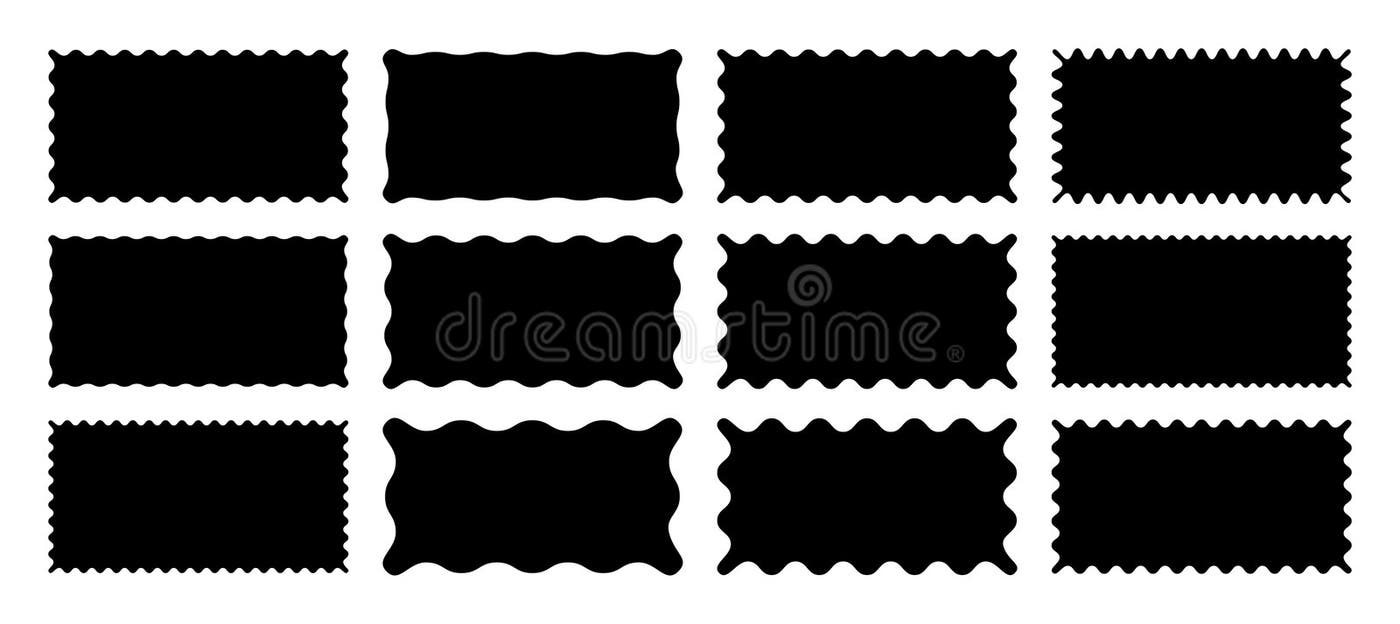 Wavy Edge Rectangle Stock Illustrations – 589 Wavy Edge Rectangle Stock ...