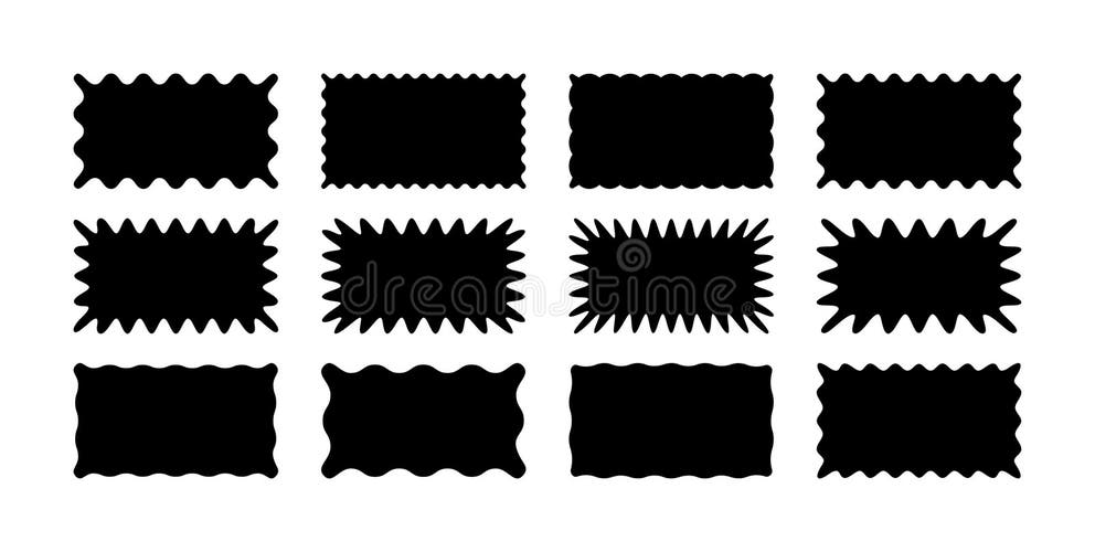 Wavy Edge Rectangle Stock Illustrations – 1,889 Wavy Edge Rectangle ...