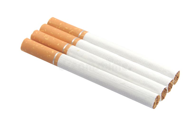 Zigaretten Mit Nikotin, Teer Und Tabak Stockfoto - Bild von hintergrund ...