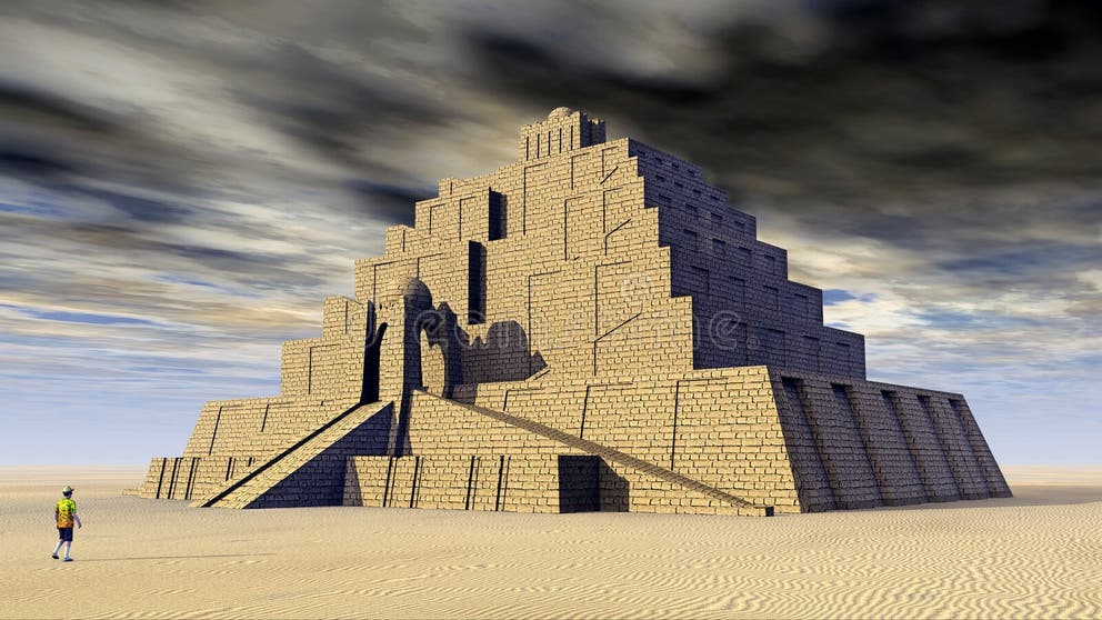 Ziggurat stock illustration. Illustration of generated - 61117867