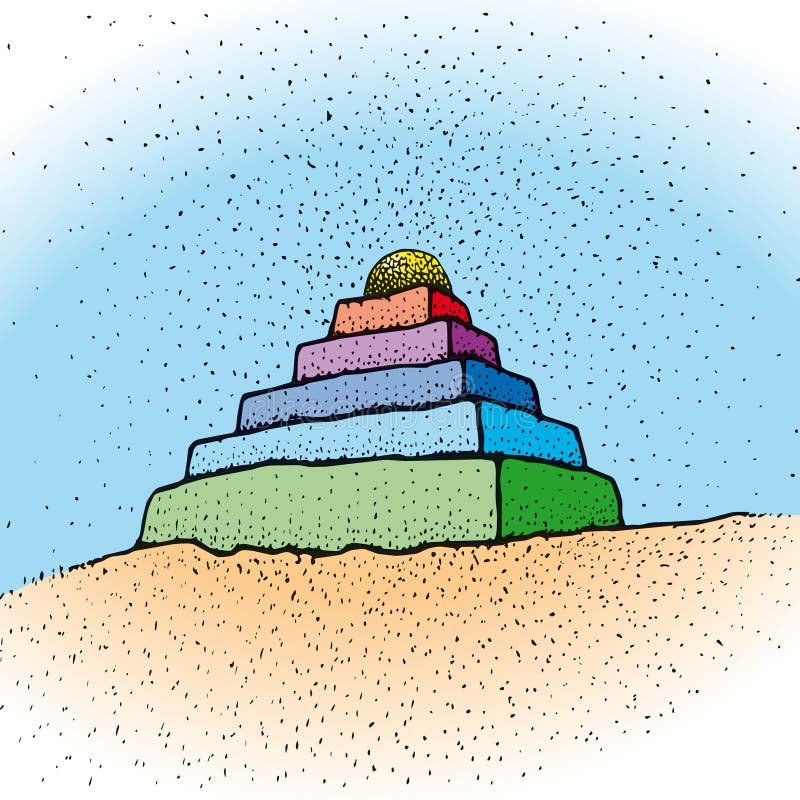 Ziggurat (vetor) ilustração do vetor. Ilustração de divindade - 6608719