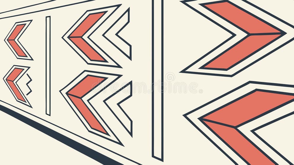 Zigzag Arrow Pattern, Dynamic Vector Background Design Element. Vector Design Generative AI ...