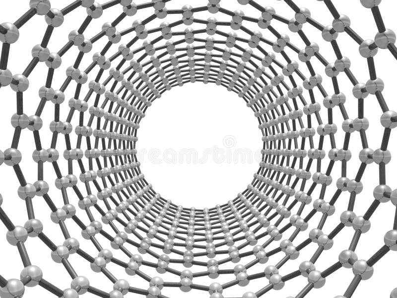 Hexagonal Molecular Structure 3 D Stock Illustration - Illustration of ...