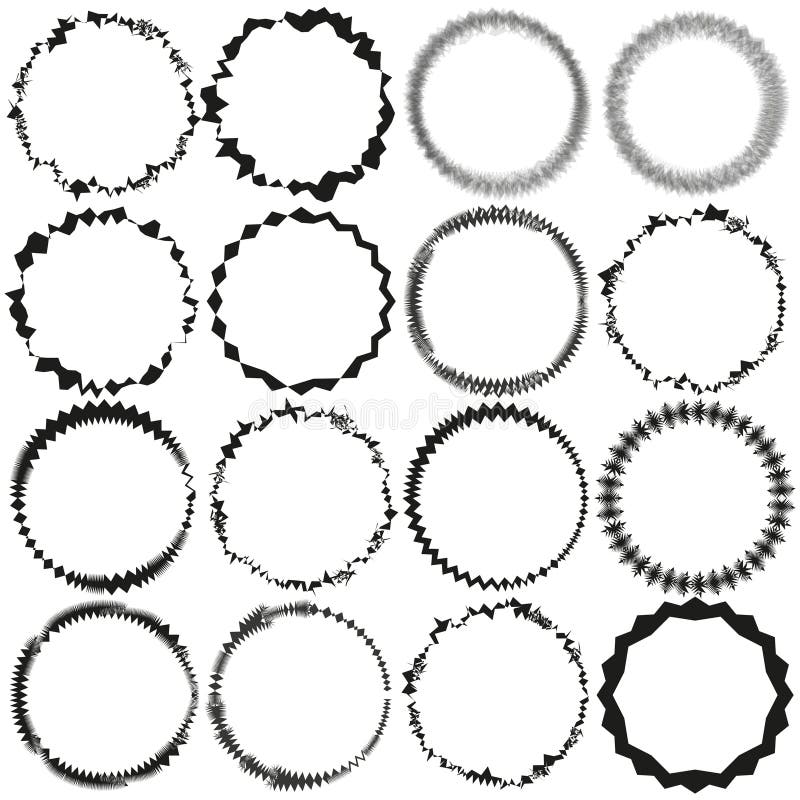 Spiky Borders Stock Illustrations – 34 Spiky Borders Stock ...