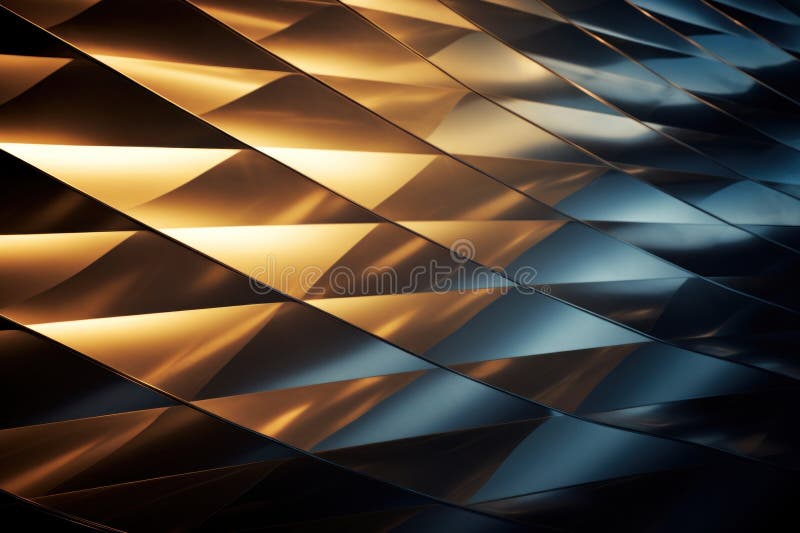 Zigzag Dynamic Layers Created by Reflective Surfaces, Rectangle Tiles ...